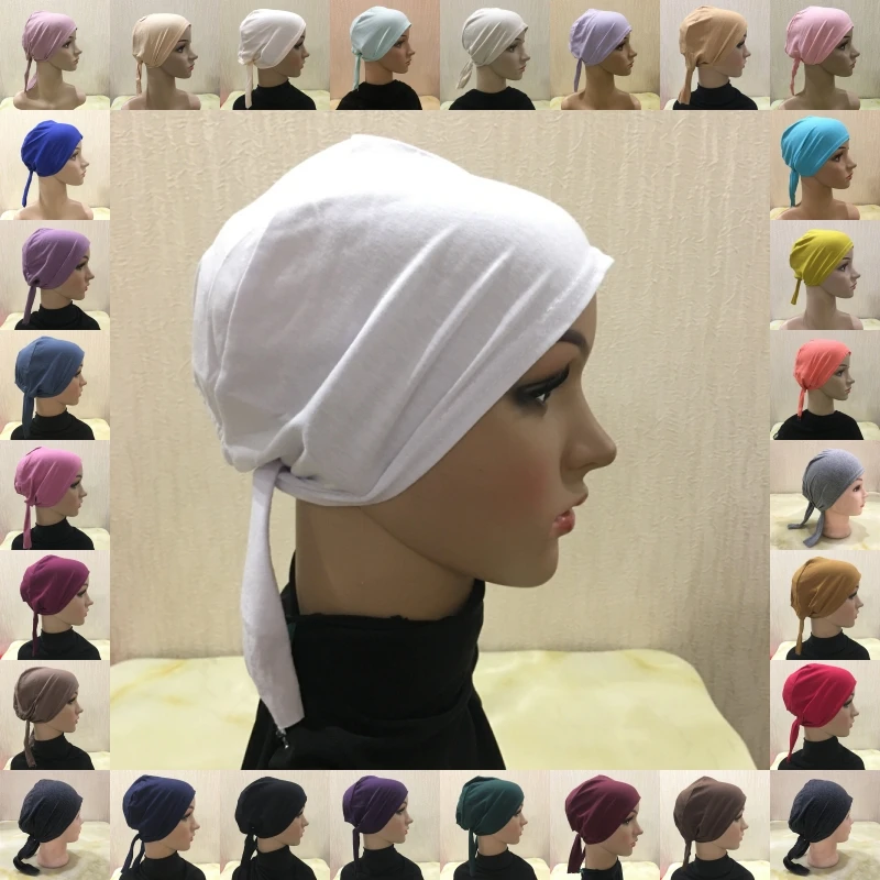 Soft-Inner-Muslim-Women-Hijab-Cap-Islamic-Head-Wear-Hat-Underscarf ...