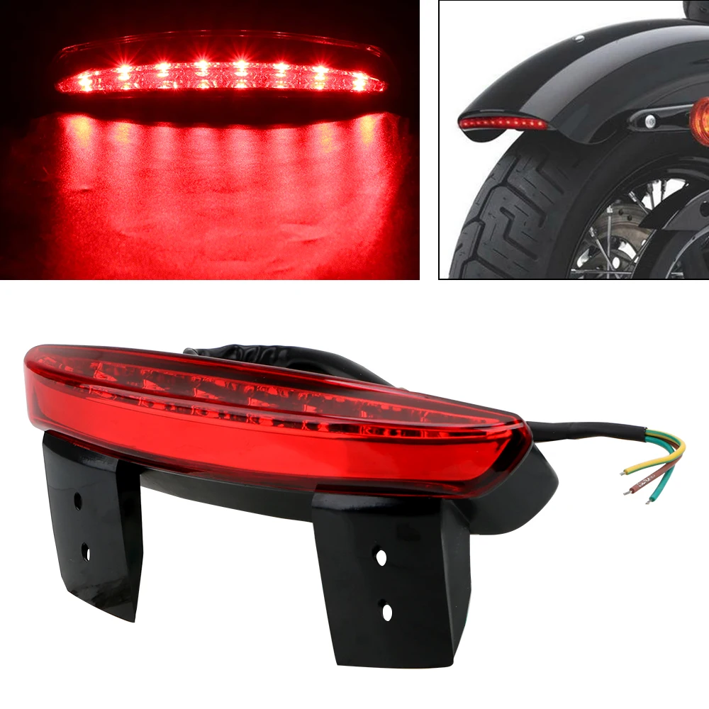 Fender-Edge-Red-LED-Light-Cafe-Racer-Brake-Tail-light-Motorcycle-Lights ...
