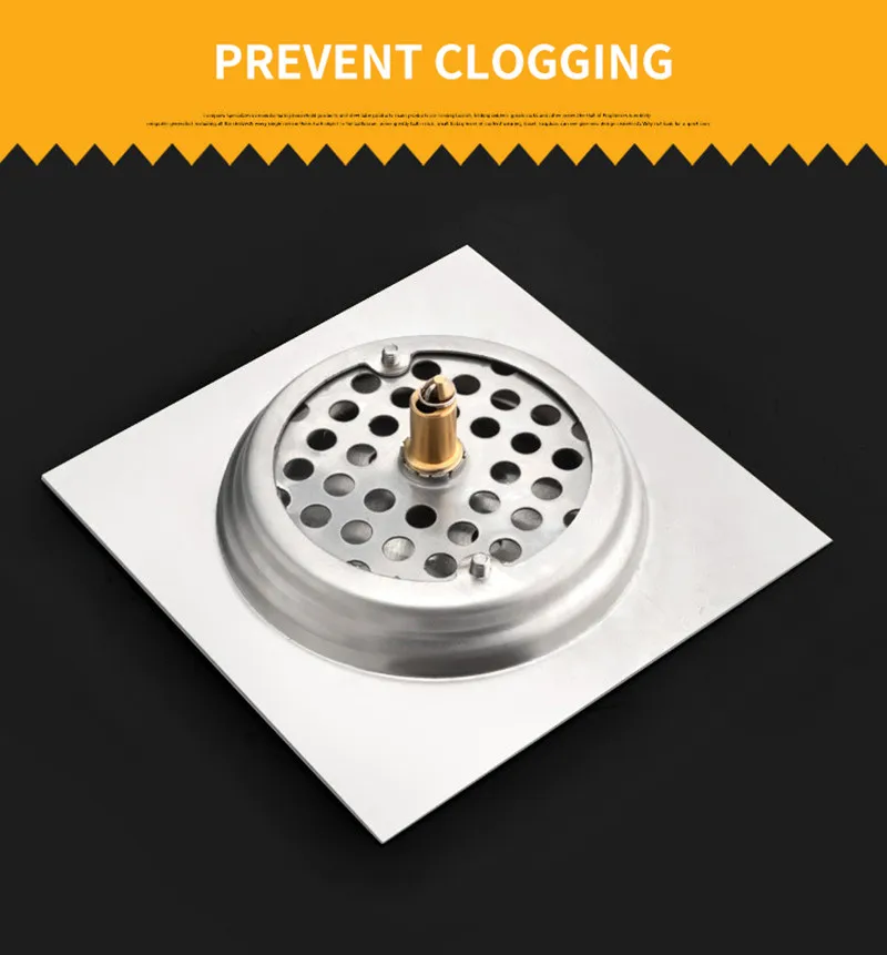 Tuyau - drain - raccord,Drain de sol rond Pop-Up en acier inoxydable ...