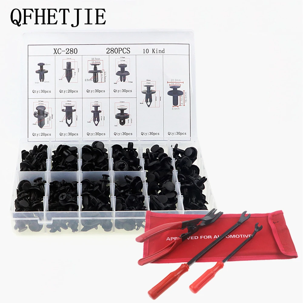 QFHETJIE-Boxed-Hybrid-Car-Fastener-280Pcs-and-Tools-General-Auto-Bumper ...