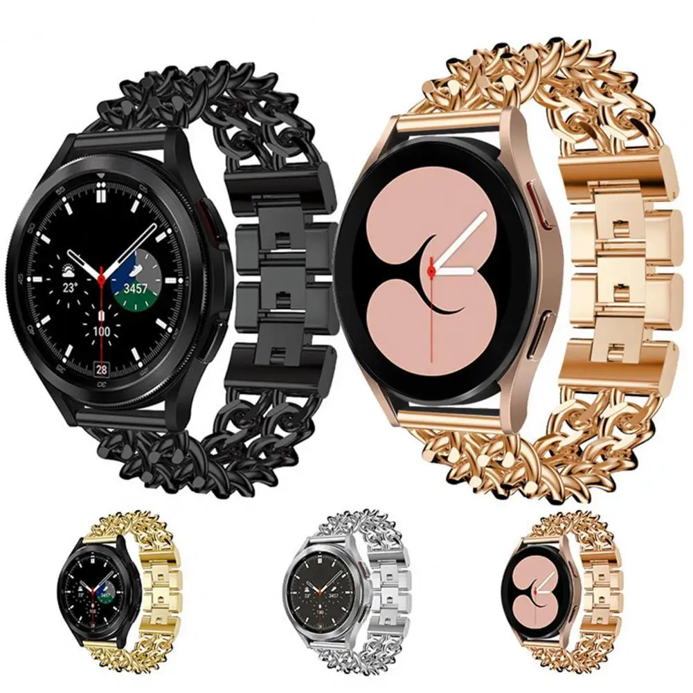 Watch-Band-Cowboy-Chain-Stainless-Steel-20mm-22mm-Wrist-Strap-Watch ...