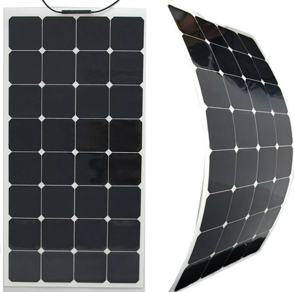 In Stock BEST High efficiency Sunpower cell Flexible solar panel 100W ...