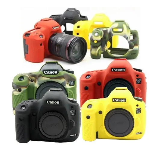Silicone-Skin-DSLR-Camera-Bag-Body-Case-for-Canon-EOS-M50-60D-6D-80D ...