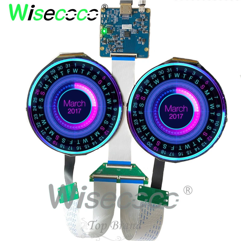 5 Inch 1080x1080 IPS Round Instruments Screen 60Hz MIPI Driver Board ...