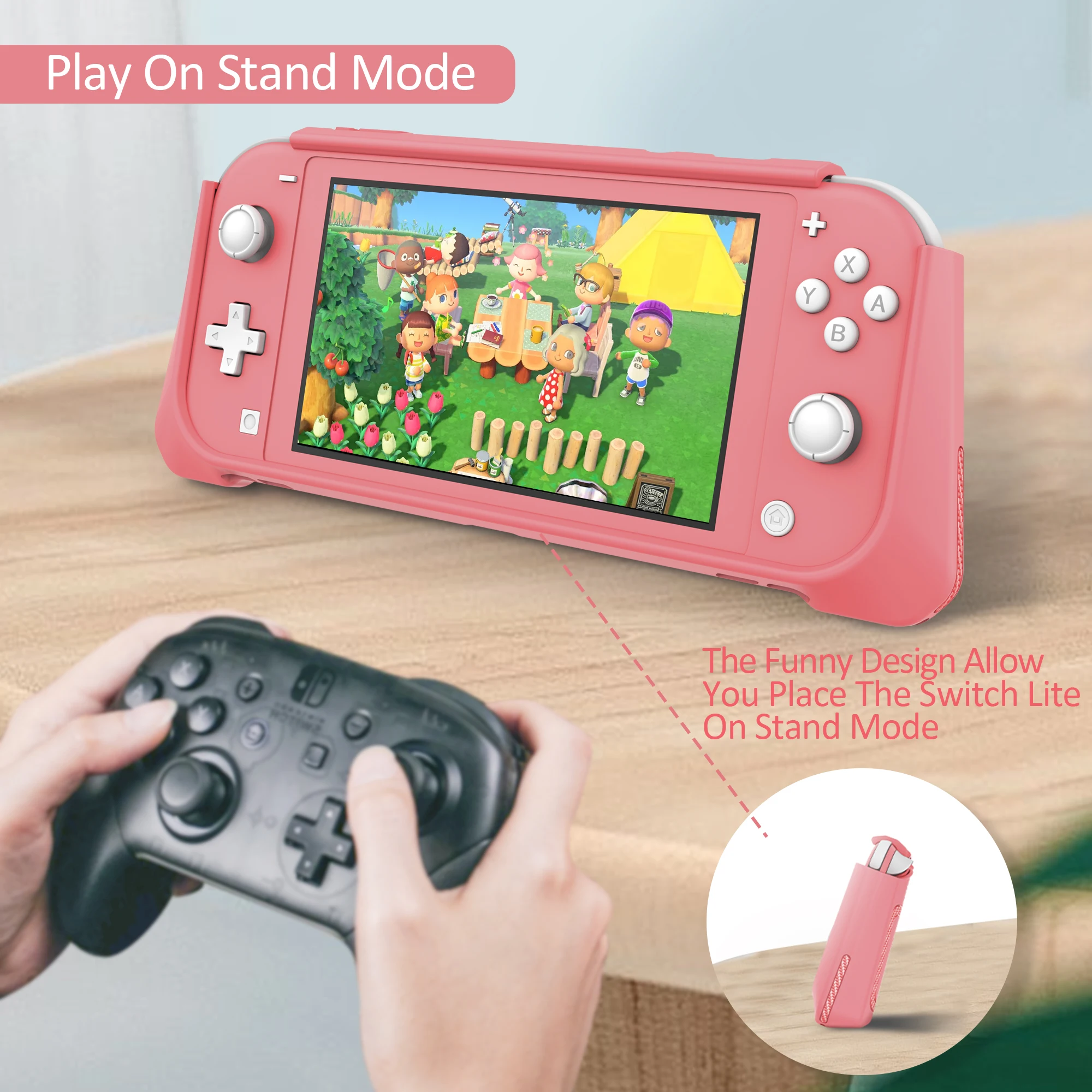 Swithc lite 2 rose - Coque de protection transparente en TPU pour ...