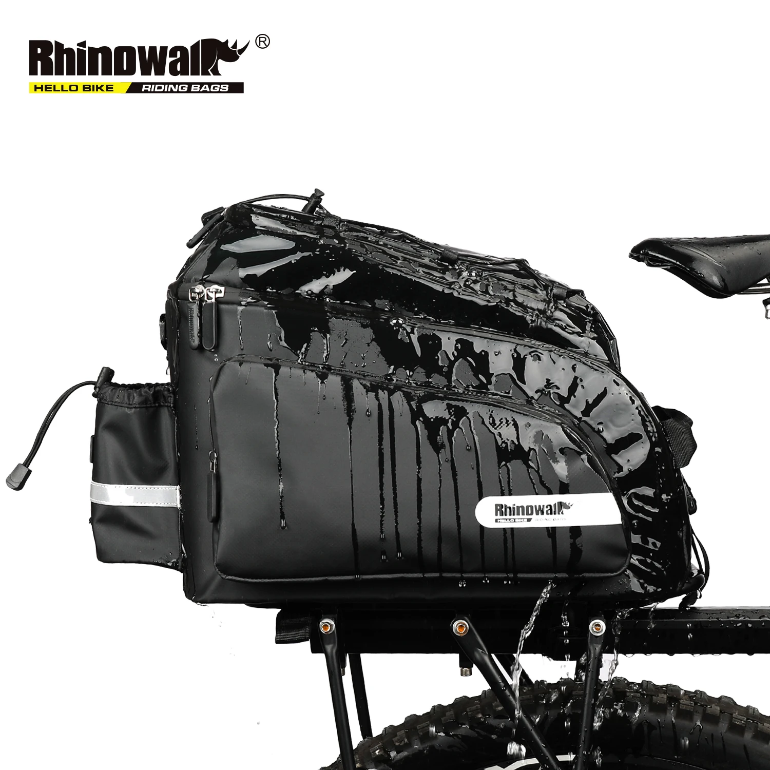 RHINOWALK Bicycle Bags 17L Mountain Bike Saddle Rack Trunk Bags ...