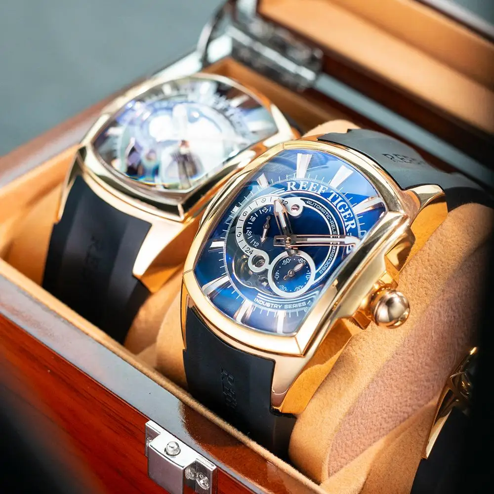 Reef-Tiger-RT-Reloj-Autom-tico-para-hombre-pulsera-con-correa-de-goma ...