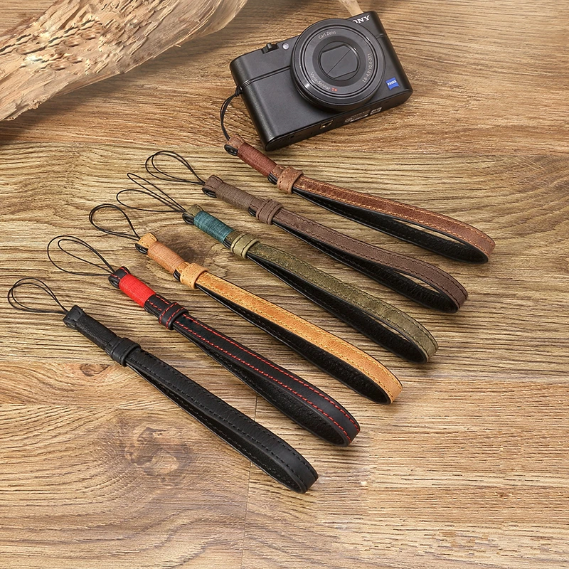 Original-Genuine-Leather-Camera-Wrist-Straps-DSLR-Hand-Lanyard-for-Sony ...