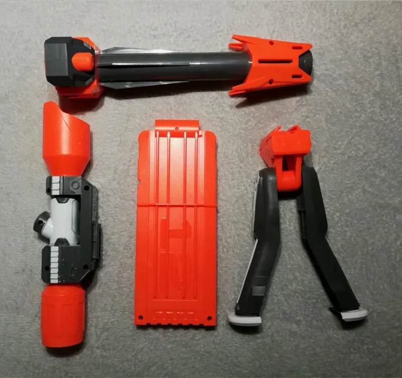 4pcs/set Modified Part Front Tube/folding Bipod/12 Soft Bullets Ammo ...