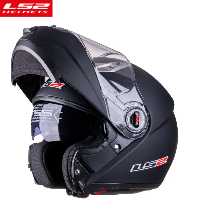LS2 FF370 พลิกหมวกกันน็อครถจักรยานยนต์เต็มรูปแบบ Dual เลนส์ Visor ชาย ...