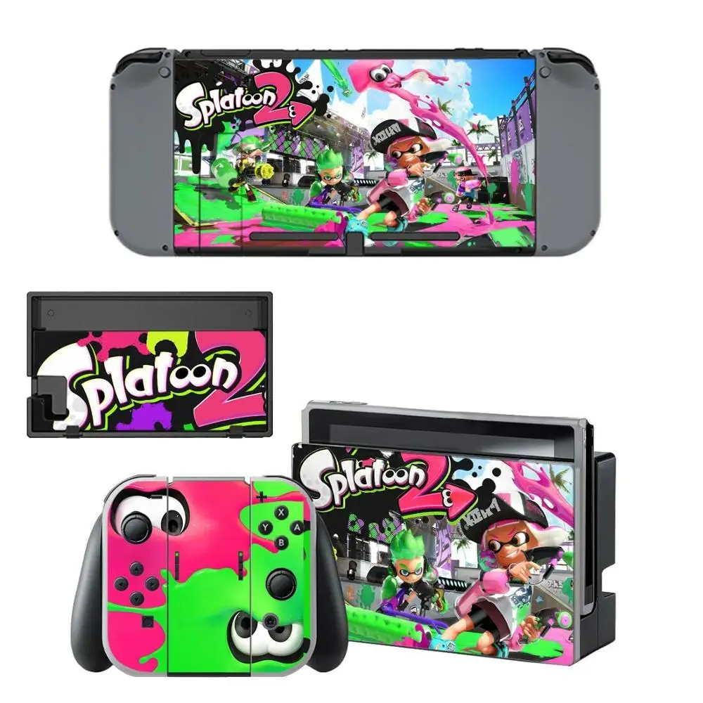 Splatoon 2 Nintendoswitch pegatinas de piel para Nintendo Switch, base ...