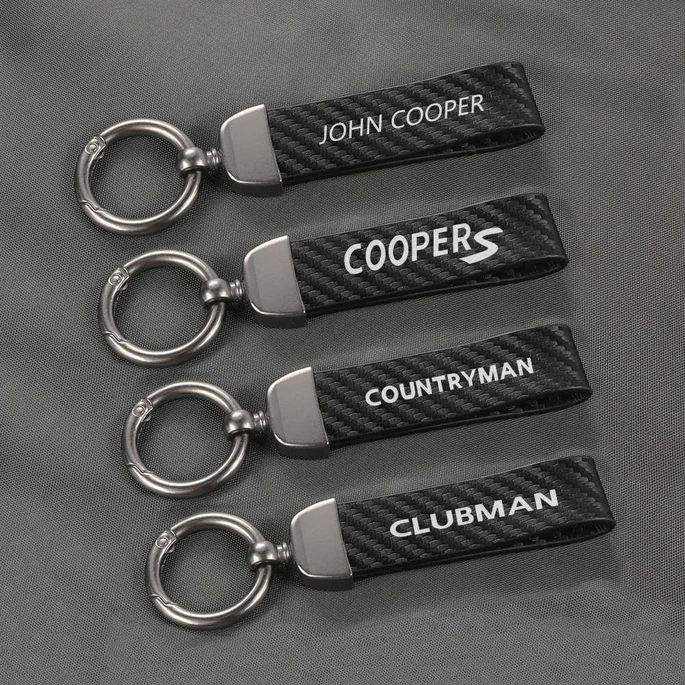 Car-Keychain-Leather-Keyring-Logo-For-Mini-John-Cooper-R56-F56 ...
