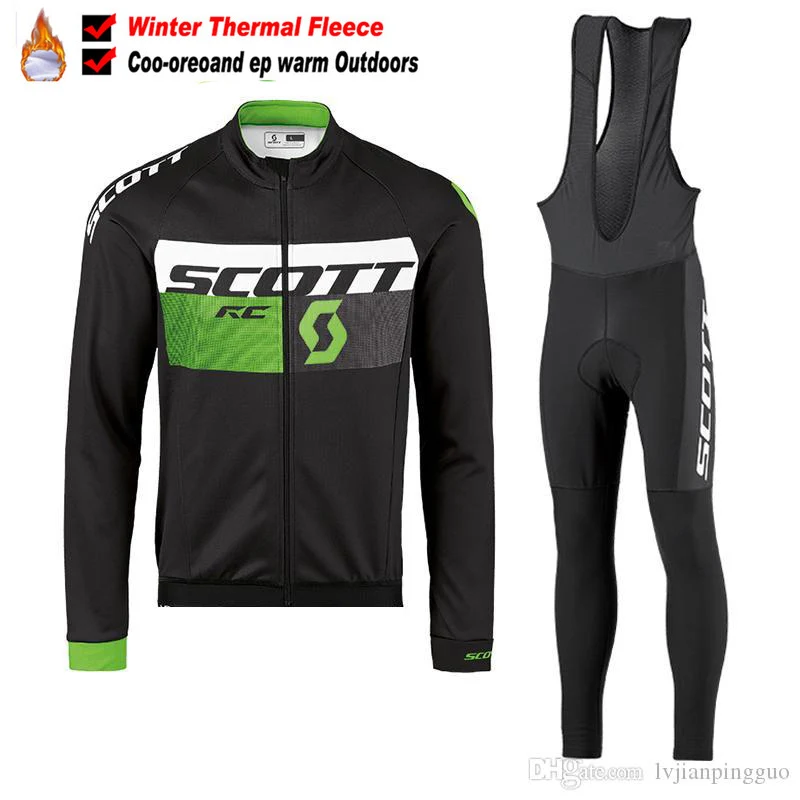 SCOTT Winter Cycling Set 2021 Pro Keep Warm Males' MTB Long Sleeve ...