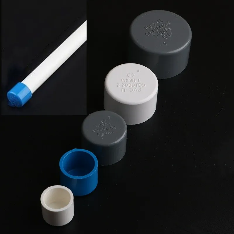 Quick water pipe End connector fittings 20 110mm pvc pipe cap round ...