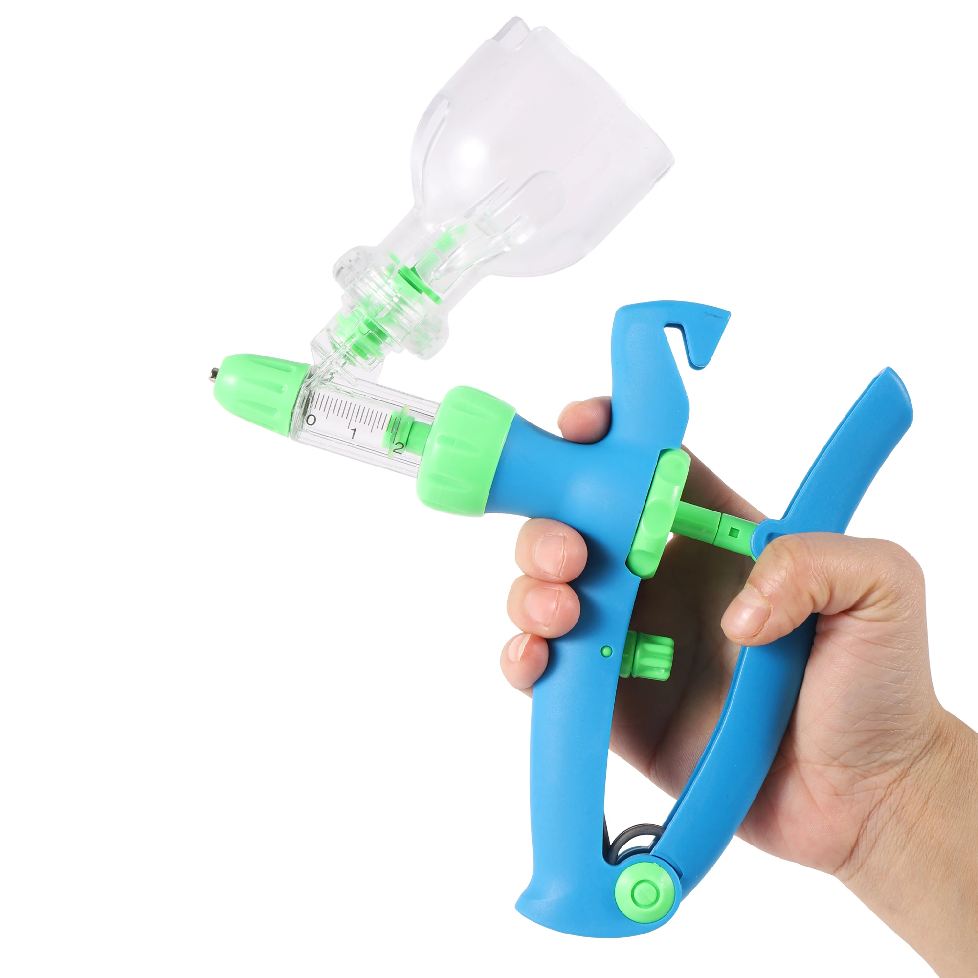 2/5/10ml Syringe Veterinary Continuous Injector Vaccine Injection ...