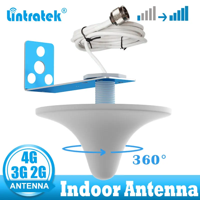 Lintratek 2G 3G 4G Indoor Antenna 360°Cover Omni Ceiling Antenna 800 ...