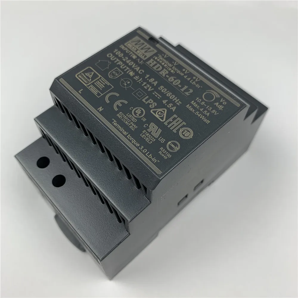 MW DIN Rail Switch Power Supply DC12V 4.5A DC 5V 2.4A For Smart Home ...