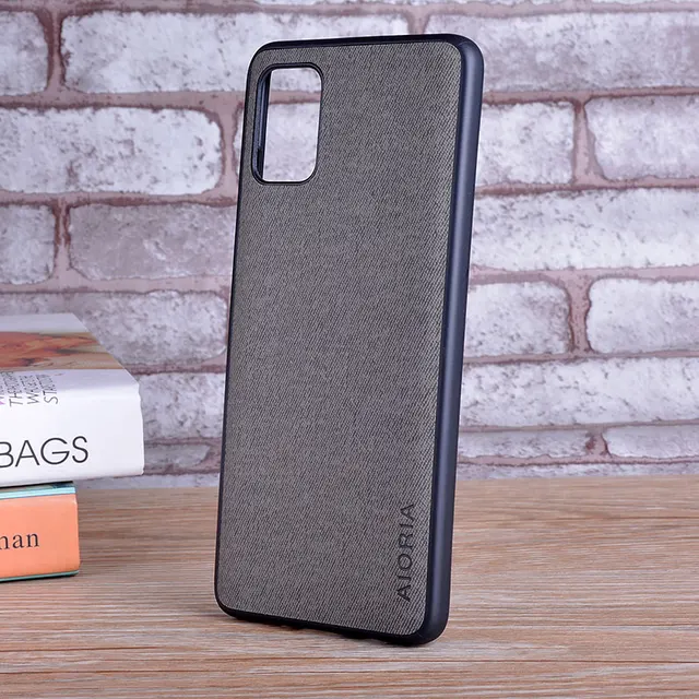 Case for Samsung Galaxy Note 10 Lite Plus coque Luxury textile Leather ...