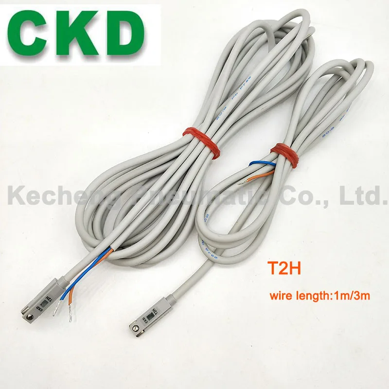 1pcs-CKD-Pneumatic-Cylinder-Switch-T2H-Proximity-Sensor-Wire-Length-1m ...