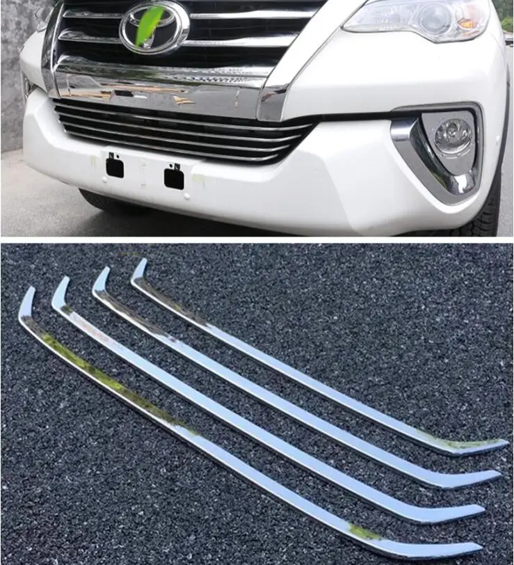 ABS Chrome Car Front Bumper Mesh Grille Grills Strip Trims Cover For ...