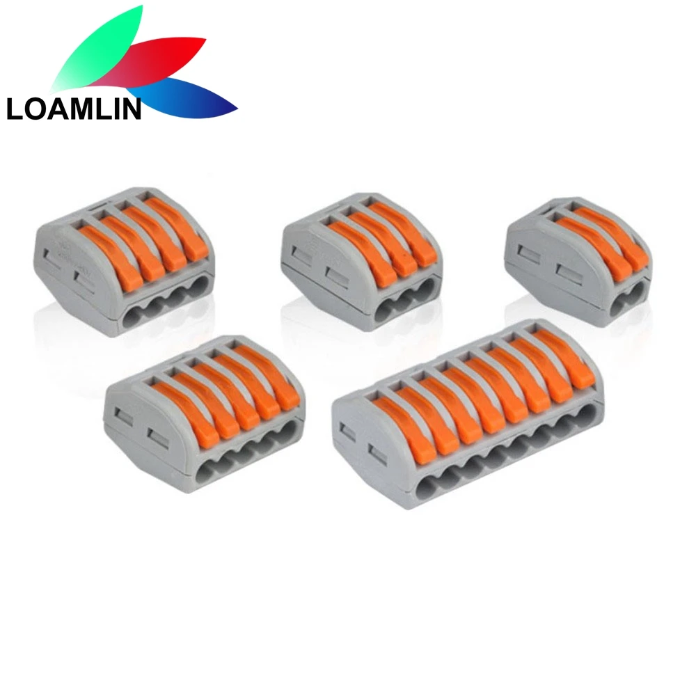 Universal Terminals Block Plug-in Electrical Wire Connector 222-412 413 ...