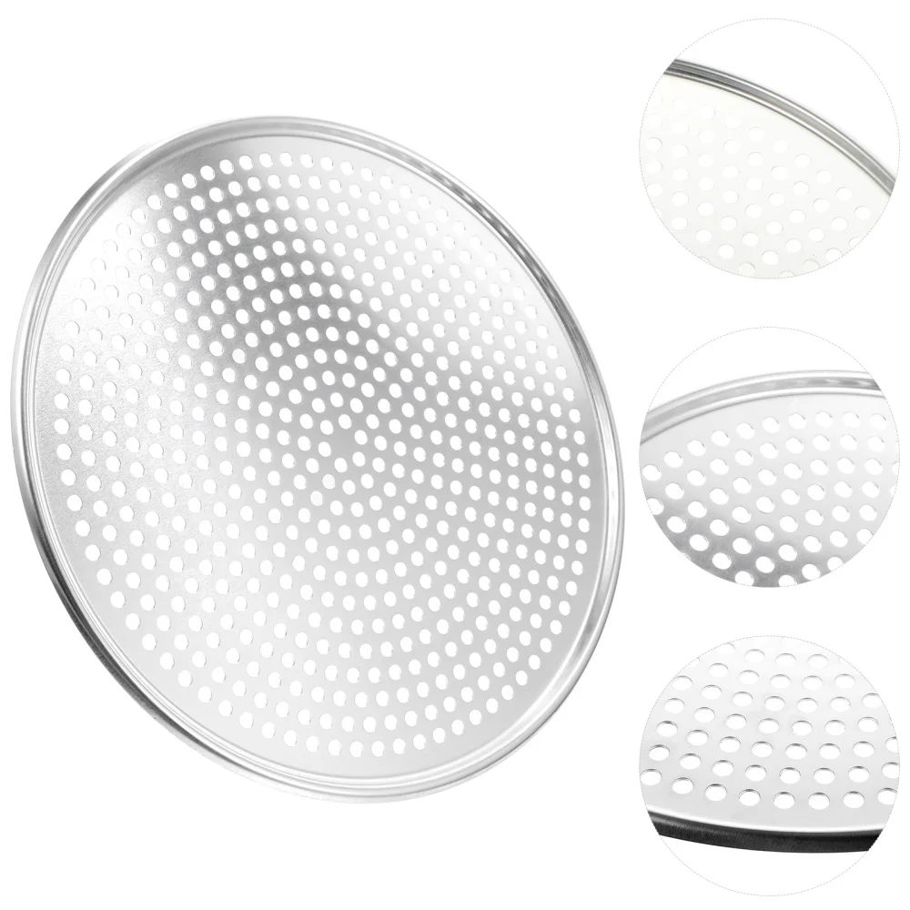 1Pc Pizza Pan Baking Pan With Holes Aluminum Alloy Baking Tray Kitchen 1pc-pizza-pan-baking-pan-with-holes-aluminum-alloy-baking-tray-kitchen