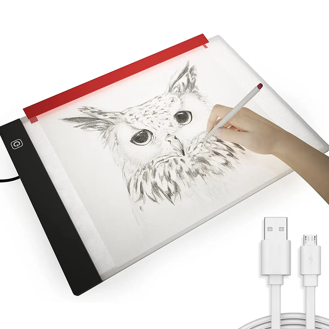 A4 Drawing Tablet Digital Painting Graphics With Led Light Dimming Usb ...