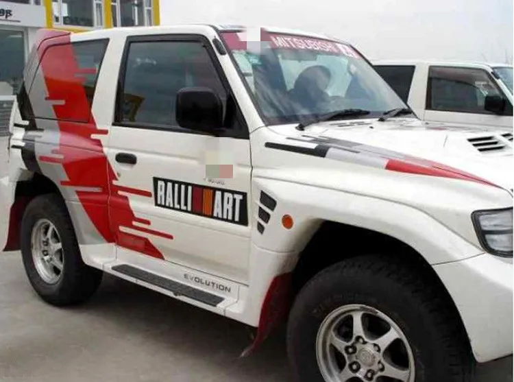 FOR-Mitsubishi-Pajero-EVO-Sticker-Appearance-Decoration-Modified-Decal ...