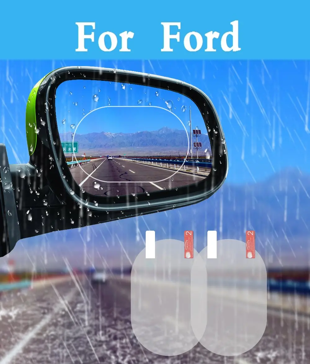 Car Mirror Window Clear Film Anti Dazzle Car Rearview Mirror For Ford ...