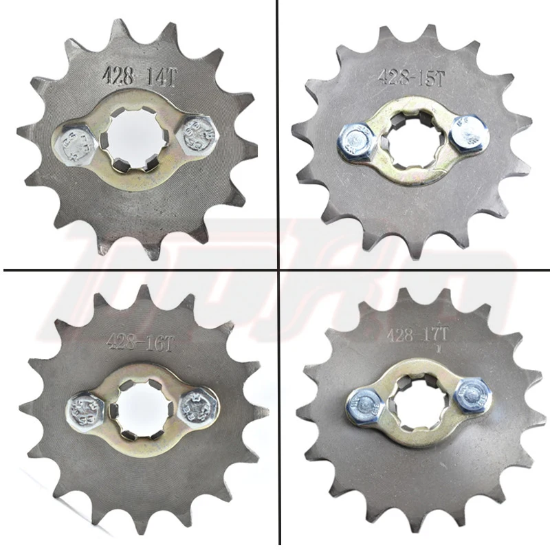 428-14T-15T-16T-17T-Engine-Sprocket-17mm-for-50cc-To-125cc-ATV-Go-Kart ...