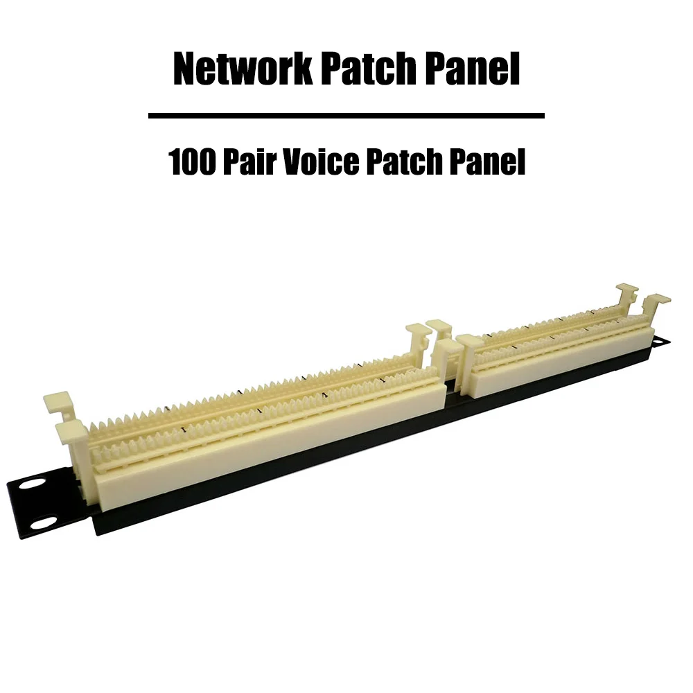110 Voice Patch Panel 100 Pairs Telephone Patch Panel 1/2 Pieces/lot ...