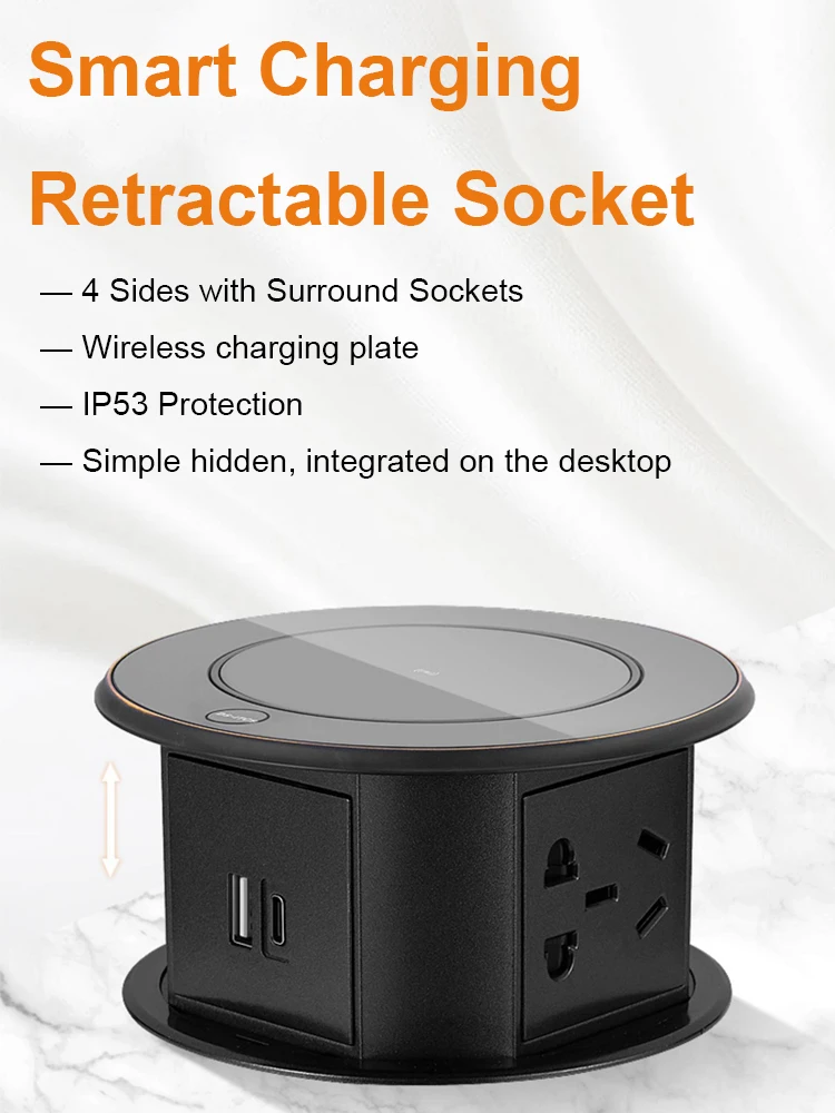 Smart-Retractable-Pop-Up-Socket-Wireless-Charge-USB-Port-IP53-Automatic ...