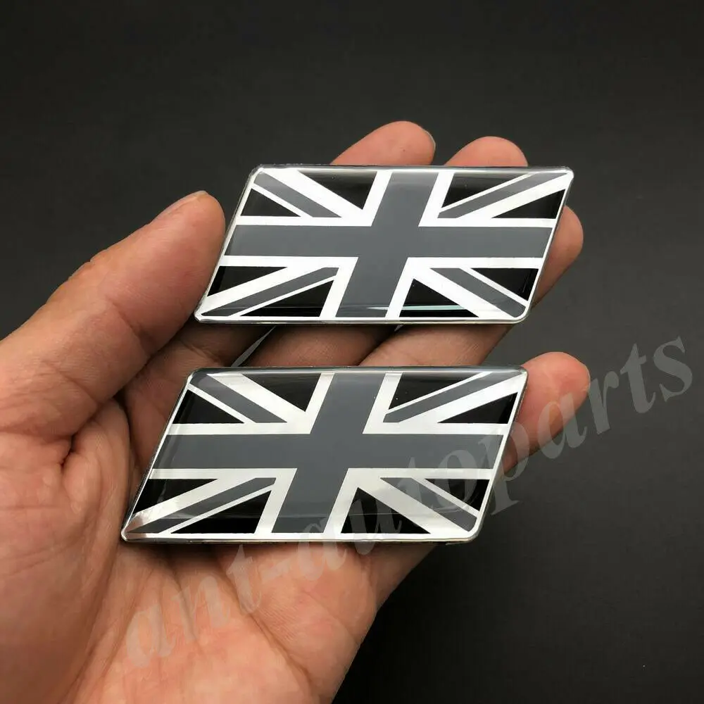 2x Union Jack Uk Flag Car Trunk Emblem Badge Motorcycle Fuel Fairing ...