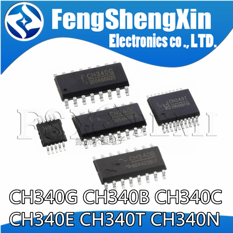5pcs/lot New Original Ch340g Ch340b Ch340c Ch340e Ch340t Ch340n Sop Smd ...