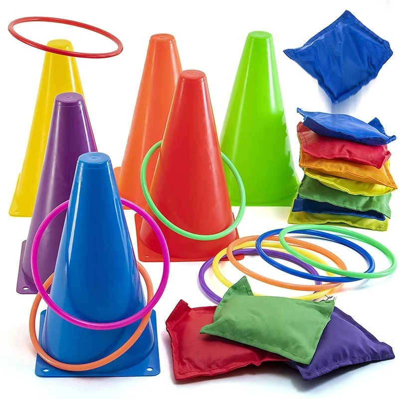 Parent-child-Throwing-Ring-Game-Cone-Throwing-Game-Tossing-Ring-Game ...