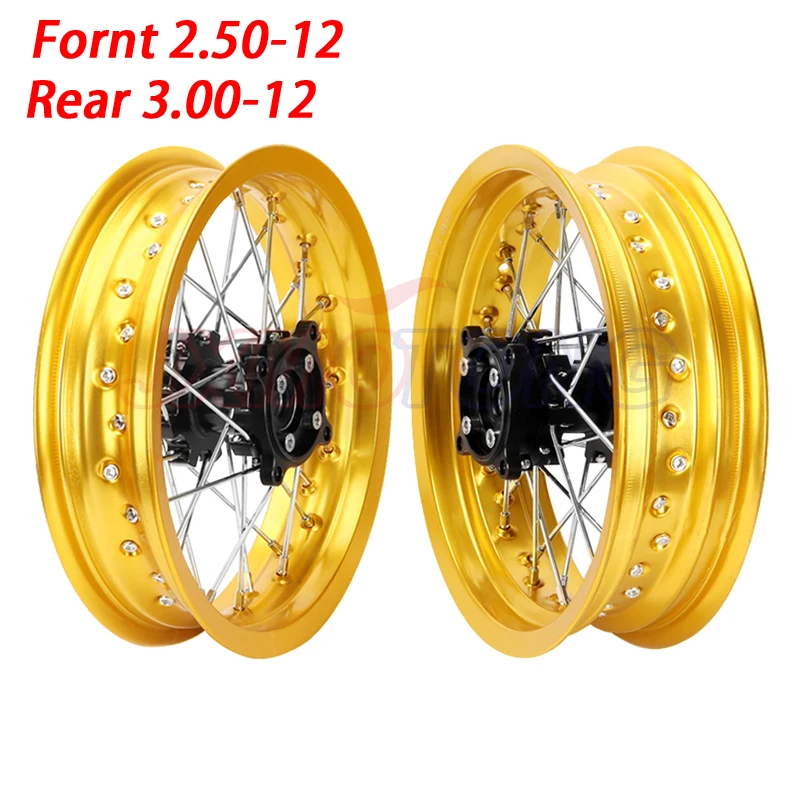 Gold-Pit-bike-Rims-15mm-hole-2-50-12inch-3-00x12-inch-front-and-rear ...