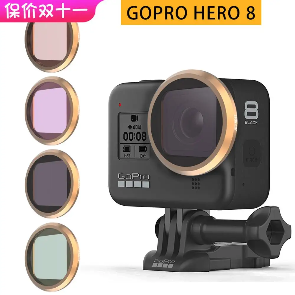 For-Gopro-8-Waterproof-Filter-CPL-Lens-Cover-Cap-Filter-Kits-Star-Niget ...