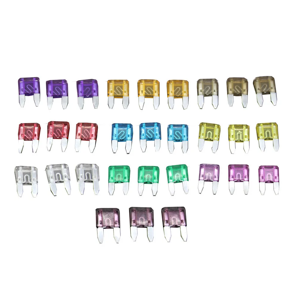 30 PCS 3~40A Small Fuse, 3 PCS For Each Specification, Automotive Fuses ...