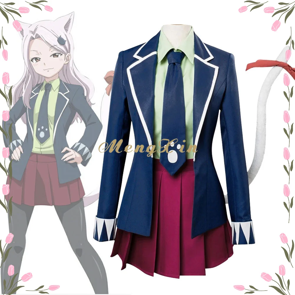 Anime Fairy Tail Carla Cosplay Costume Uniform Dress Women Girls Human ...