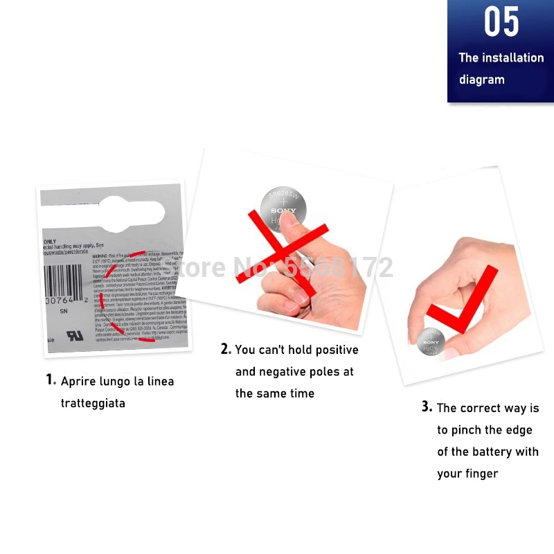 10Pcs 100% Original 377 SR626SW SR626 AG4 1.55V เงินออกไซด์แบตเตอรี่ ...