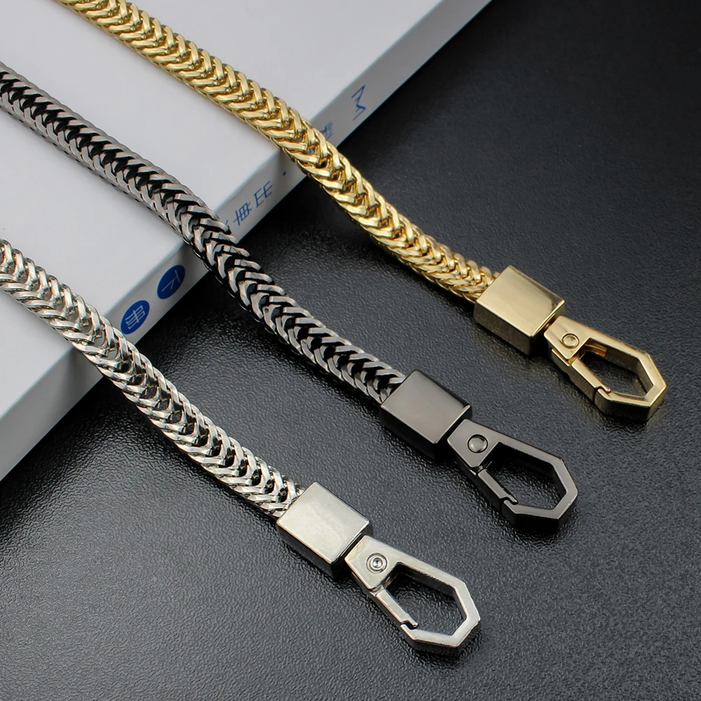 5Pcs 120CM Women's Fashion Bag Flat Wide Chain Straps For Bags Metal ...
