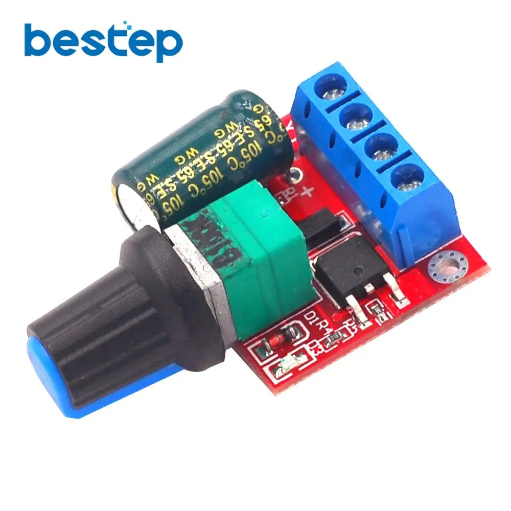 Mini DC DC 4.5V 35V 5A 90W PWM DC Motor Speed Controller Module Speed ...