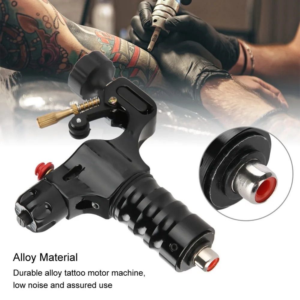Black-Tattoo-Gun-Rotary-Motor-Semi-Permanent-Shader-Liner-Tattoo ...