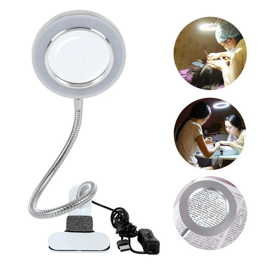 Magnifying Glass Desk Lamp 8X Magnifier Lamp Eye Protection Beauty Magnifying Glass Desk Lamp 8X Magnifier Lamp Eye Protection Beauty