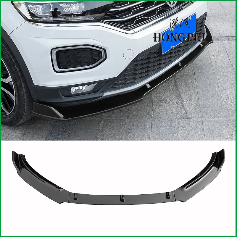 For Volkswagen T-roc 2018 2019 Front Bumper Lip Lower Bumper Diffuser ...