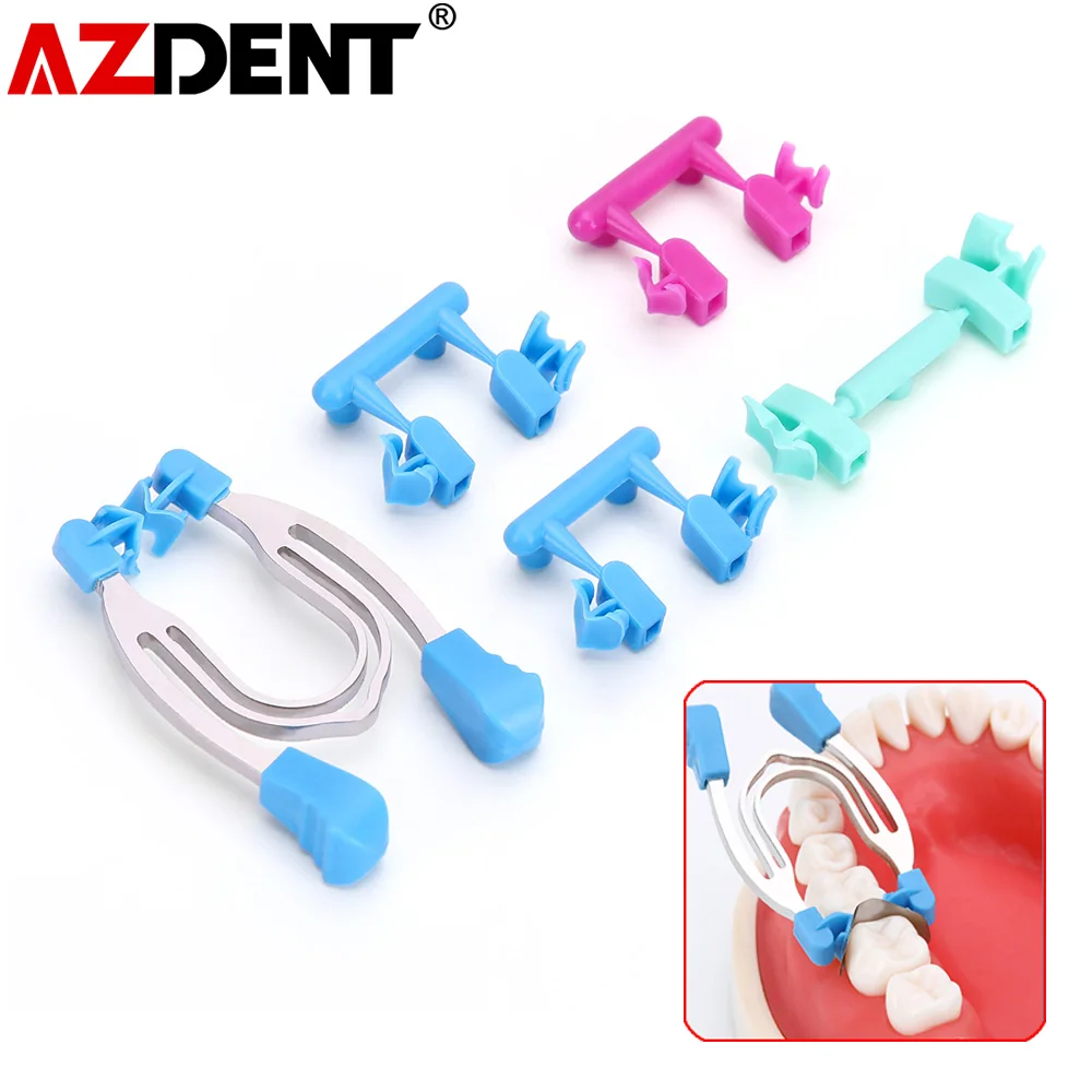 Azdent Dental Matrix Sectional Contoured Metal Spring Clip Rings Clamps ...