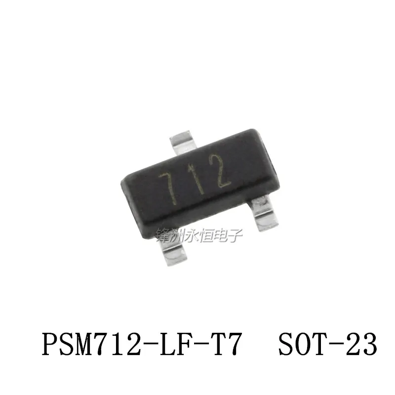 Parche Antiestático de protección contra rayos SOT23, 100 unids/lote, PSM712 LF T7, SM712.TCT ...