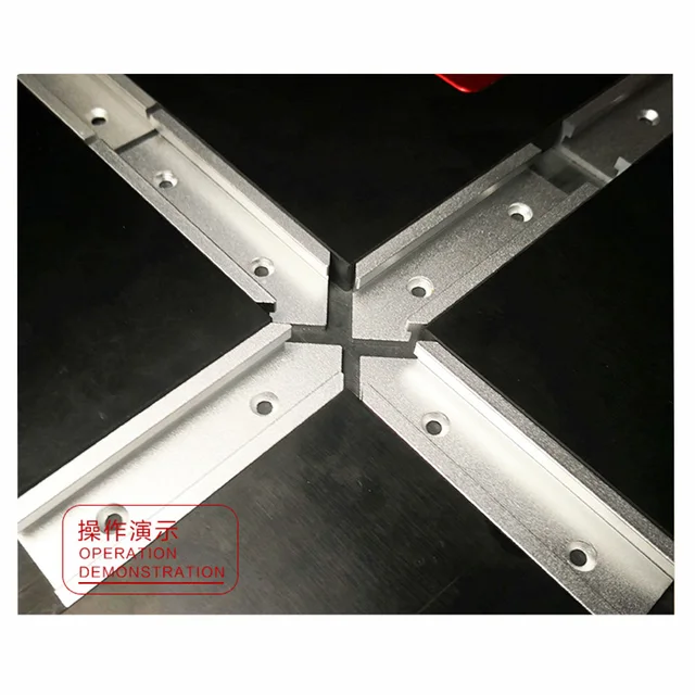 Woodworking T Slot Cross Connector Guide Rail Aluminum alloy T-track ...