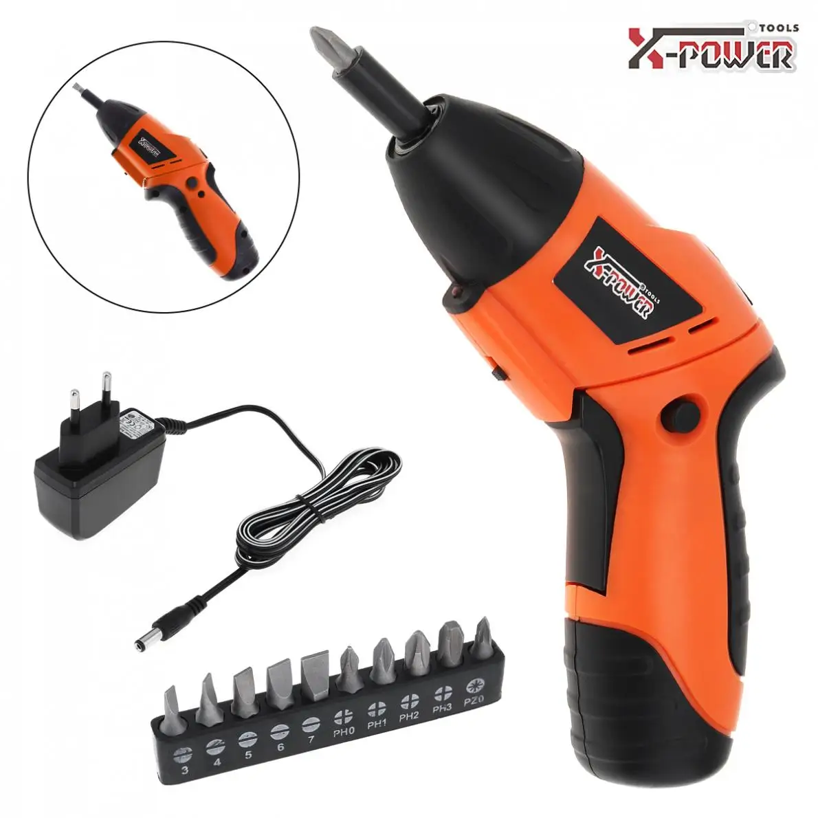 New Mini 100~240V Handle Rechargeable Electric Screw Driver Two way ...