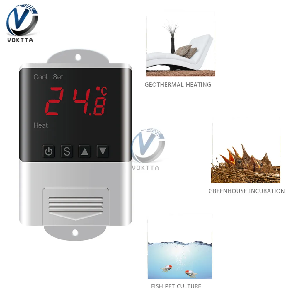 Dtc1200 Ac 110v 220v Thermostat Temperature Controller Electronic ...